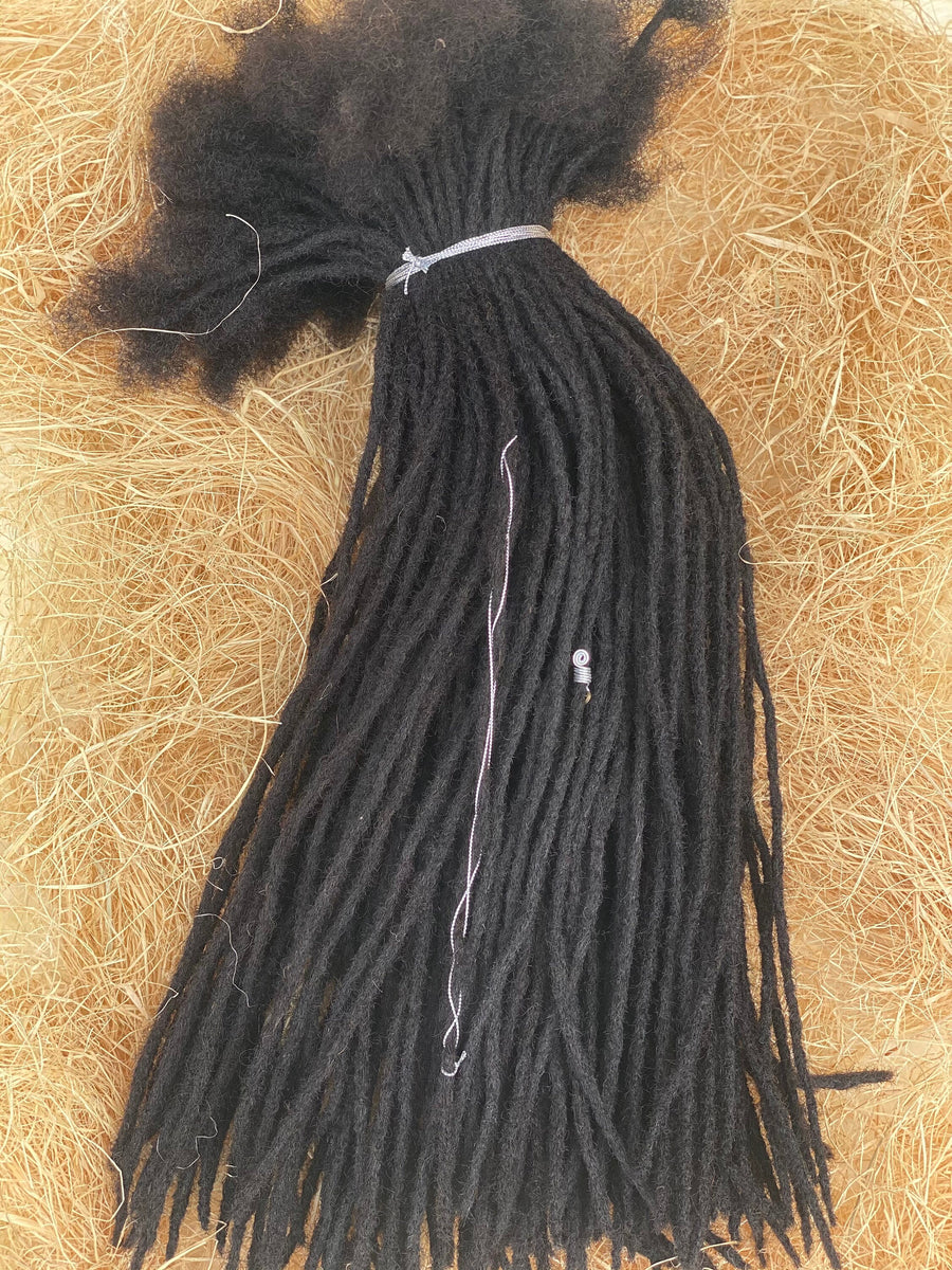 Micro Dreadlock extensions. 100% Human Hair Dreadlocks Handmade Locs ...